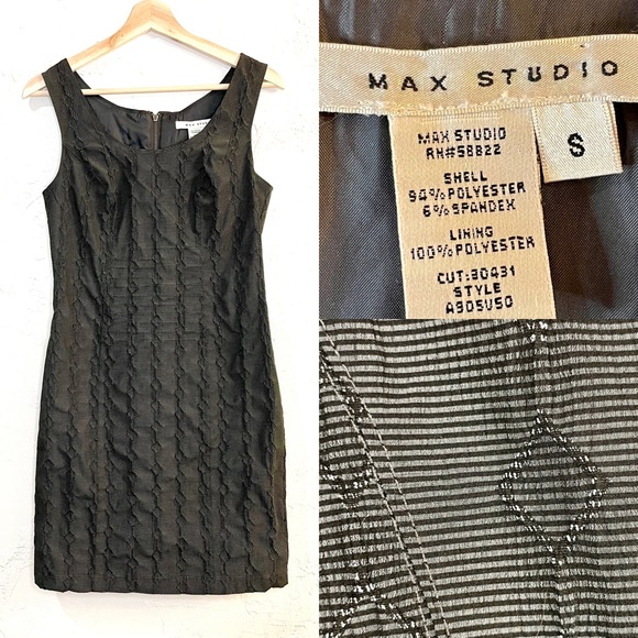 Max Studio | Dresses | Max Studio Grey Embroidered Pencil Dress Pattern ...